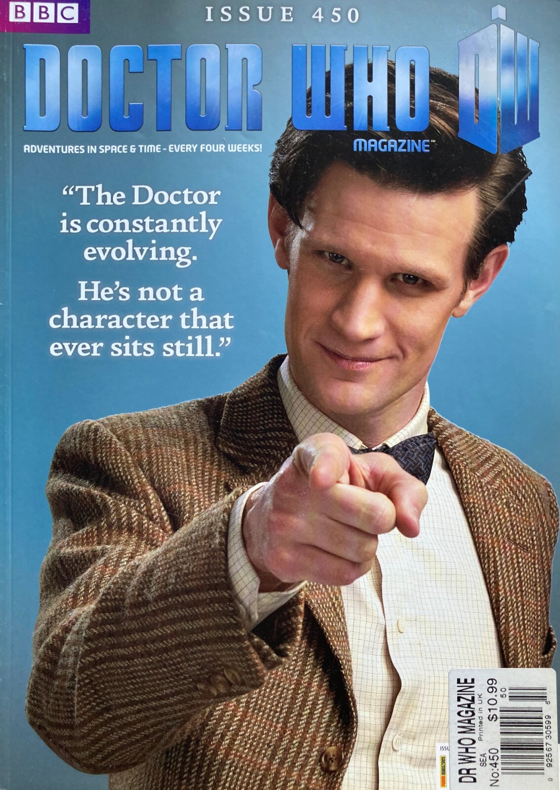 MATT SMITH July 2012 DOCTOR WHO Magazine CHRIS CHIBNALL / NICHOLAS PEGG ...