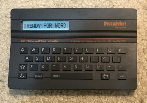 Franklin Computer Spelling Ace Model SA-88 Spell Checker - Tested ...