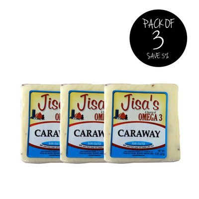 Caraway Cheese Block | Pack of 3 | 8 oz | Jisa's Farmstead Cheese | eBay