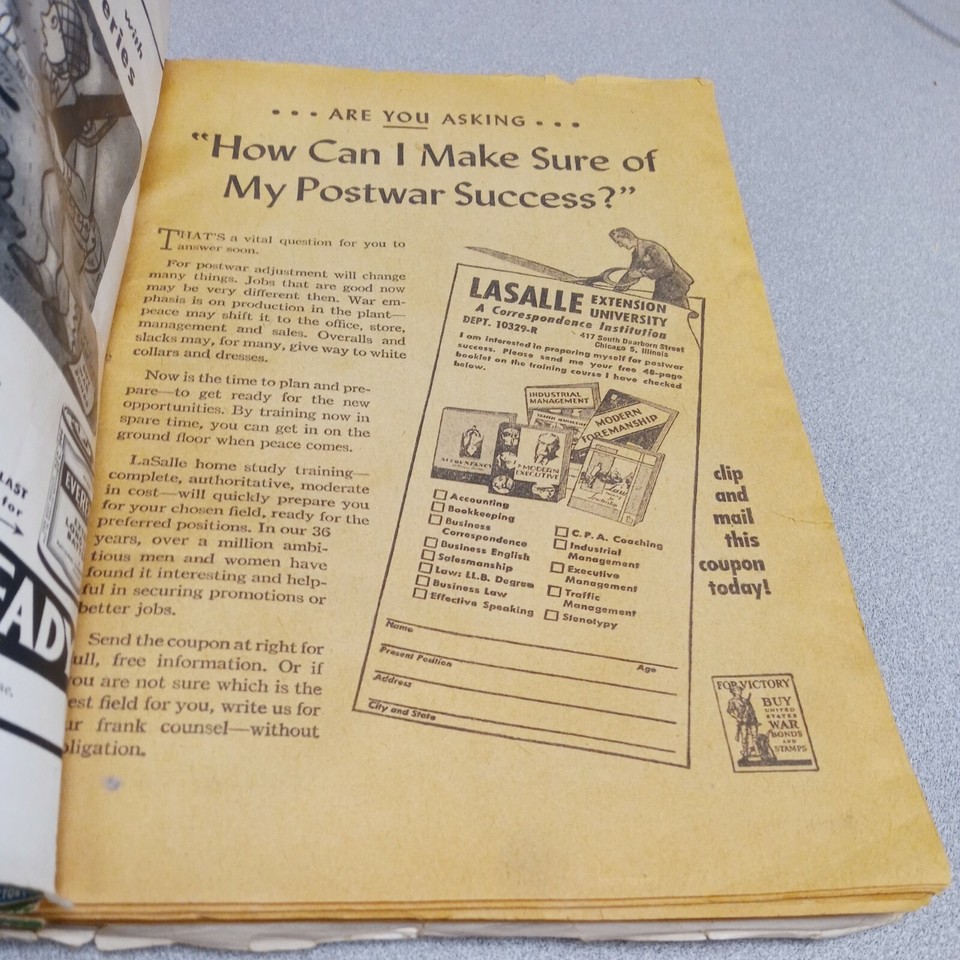 Thrilling Sports Fall 1944 Pulp Magazine Football Wreck From Alabama "Bama" tech | eBay