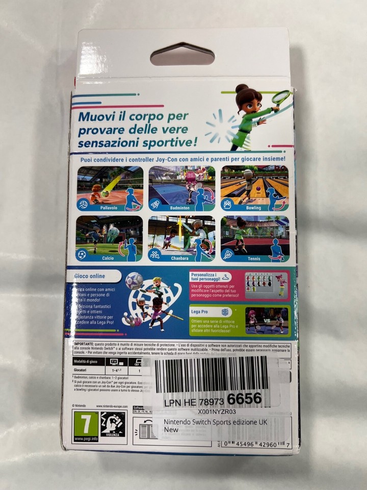NINTENDO SWITCH SPORTS (including leg strap) NEW/Squashed box | eBay UK