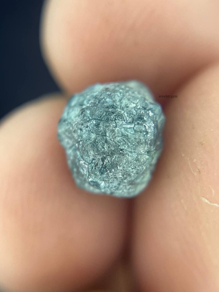 2.00 Carat Natural Diamond Blue Color Rough Diamond Uncut Raw Loose ...