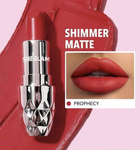 Sheglam Starlight Velvet PROPHECY Ruby Red Velvet Matte Lipstick New ...