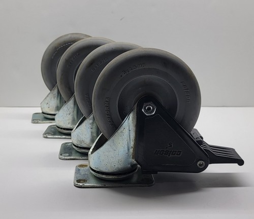 Colson Hi-Tech Performa 5" x 1-5/16" Wheel Swivel Caster Gray 4 Crazy ...