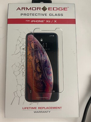 Armor Edge Protective Case Glass for iPhone Xs/X~ New!!! Screen Cover ...