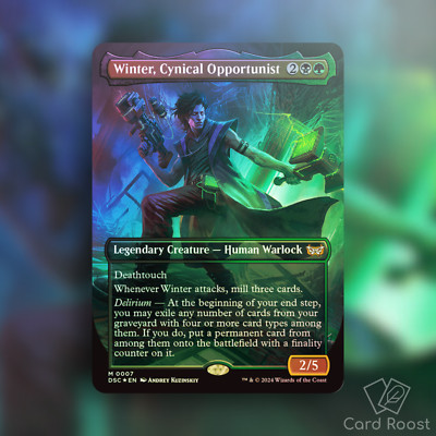 MTG Magic FOIL Winter, Cynical Opportunist 0007 Commander: Duskmourn ...