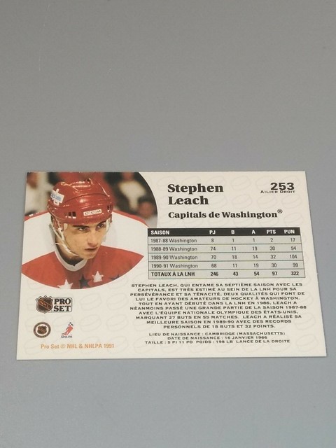 1991-92 Pro Set - #253 Stephen Leach for sale online | eBay