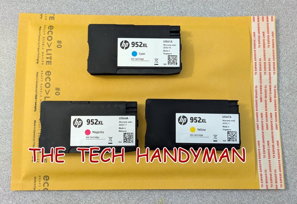 3-PACK HP GENUINE 952XL COLOR INK (NO RETAIL BOX) OFFICEJET PRO 8710 ...