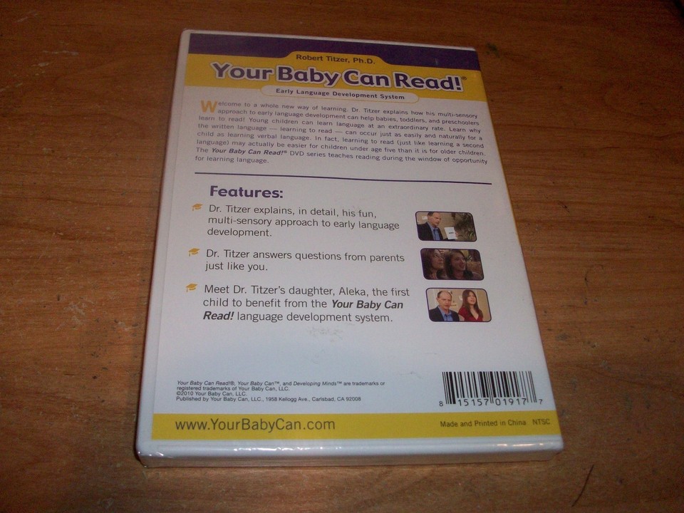 Your Baby can Read! Early Learning Workshop Language Development System ...