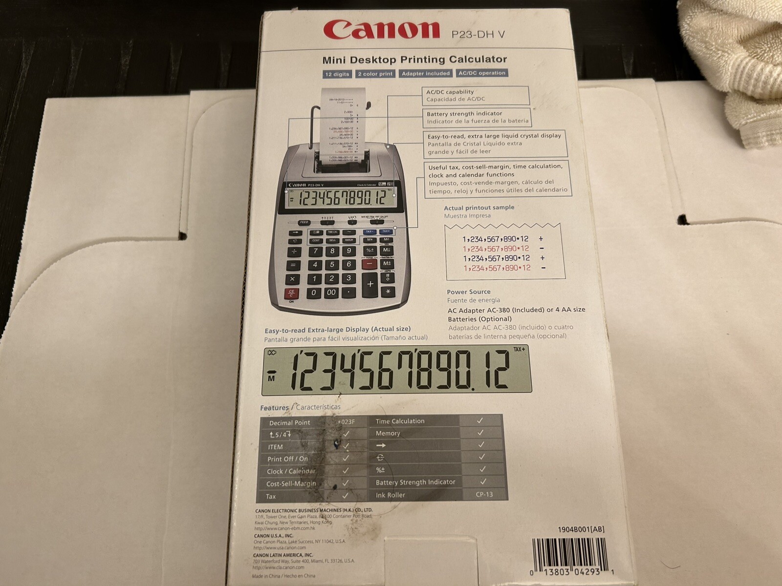 Canon Mini Desktop Printing Calculator P 23 DH V for sale online | eBay