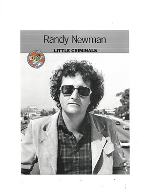 Randy Newman-1977 Warner Bro Record Promo Postcard 'Little Criminal ...