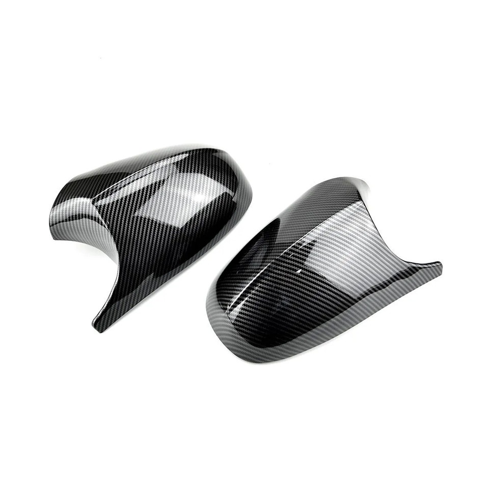 Carbon Fiber ABS M3 Style Mirror Cover Caps For BMW E90 E92 E93 LCI ...