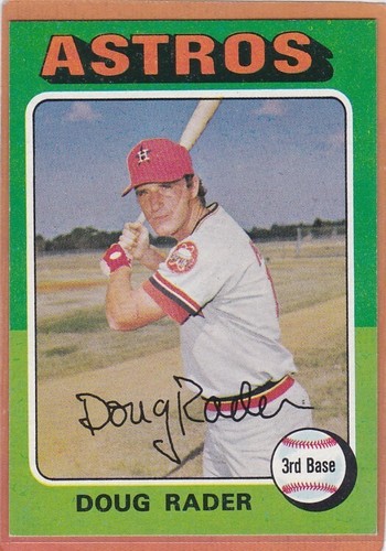 1975 TOPPS BASEBALL DOUG RADER #165 ASTROS EXMT *A10963 | eBay