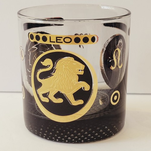 Zodiac Astrological Signs Rocks Drink Glass Astrology Cancer Virgo Leo ...