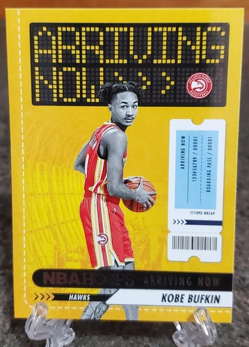 2023-24 Panini Hoops Basketball #23 Kobe Bufkin Arriving Now Atlanta Hawks | eBay