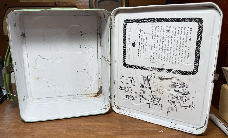 Vintage 1966 GOMER PYLE USMC Metal Lunchbox Lunch Box Aladdin No ...