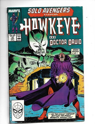 Marvel Comics Solo Avengers #10 (1988) VF Hawkeye Doctor Druid | eBay