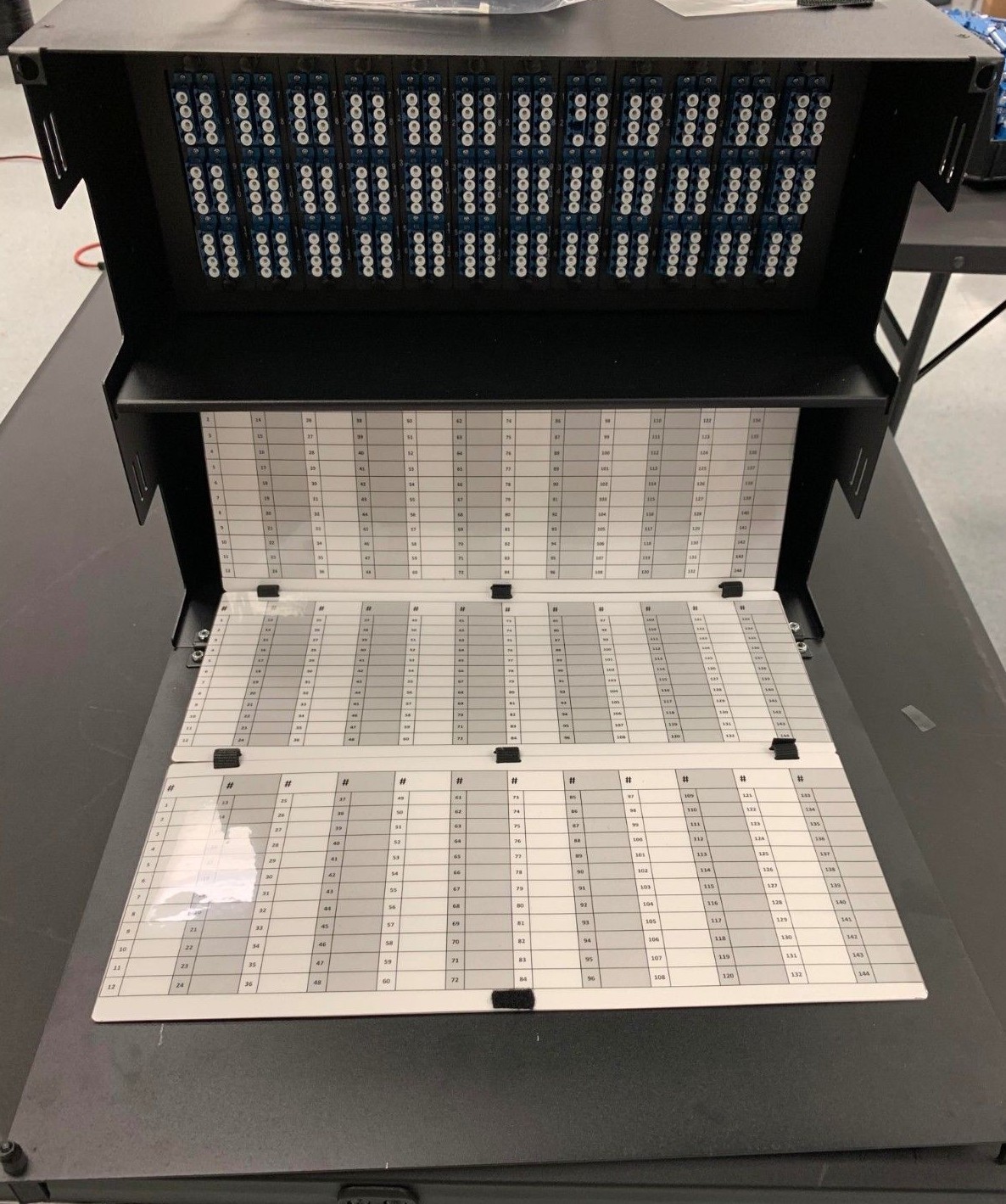 432 Fibers Port LCUPC Singlemode Ribbon 8RU Fiber Optic Distribution ...