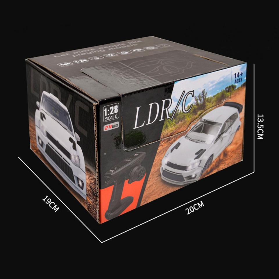 LDRC 1:28 Scale 4WD Plastic RC Off-road Vehicles 4x4 Drift Car LD2801 ...