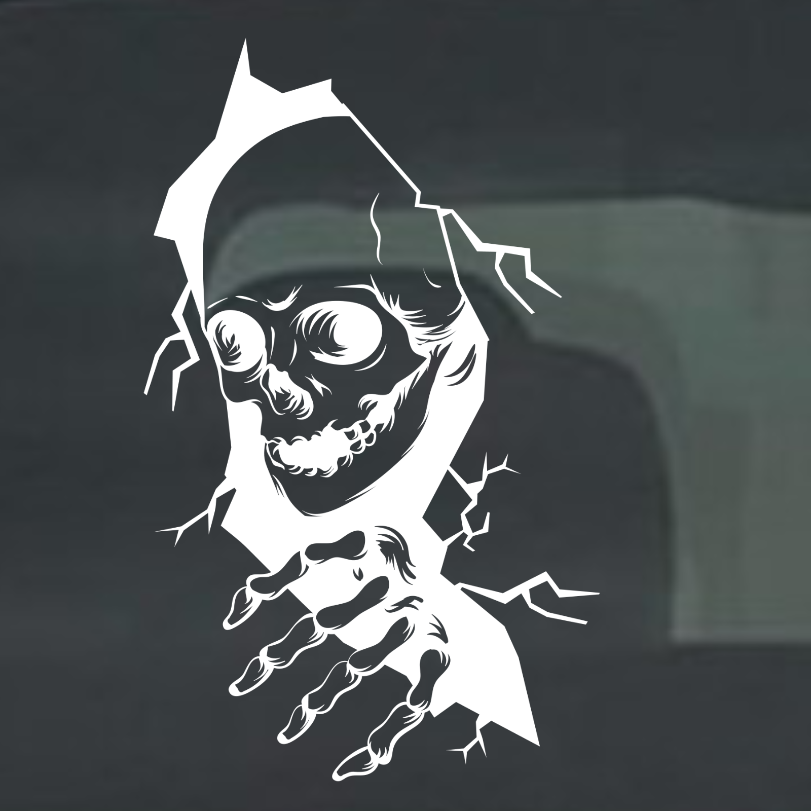 Peeking Skeleton Skull Decal Car Tumbler Window Wall JDM Sticker 22 ...