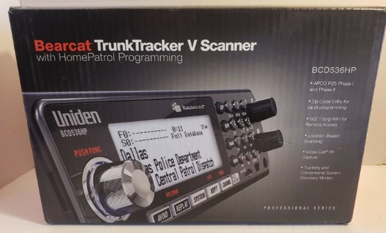 Uniden BCD536HP Home Patrol Series Digital Phase 2 Base/Mobile Scanner ...