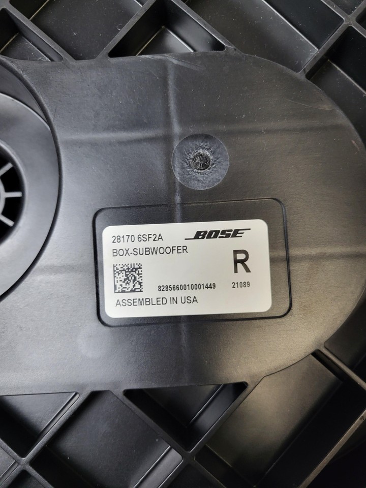 Subwoofer Speaker 2022 Nissan Pathfinder Platinum 28170-6SF2A 2021 2023 ...