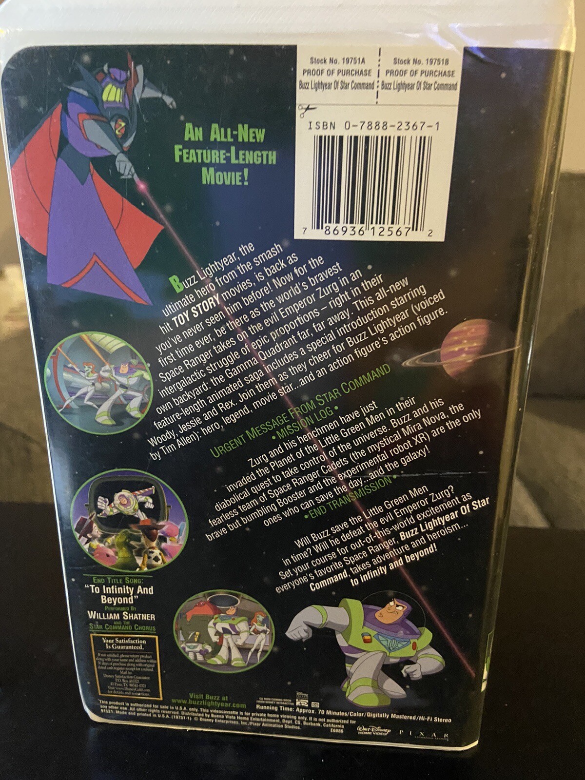 Buzz Lightyear of Star Command: The Adventure Begins (VHS, 2000 ...