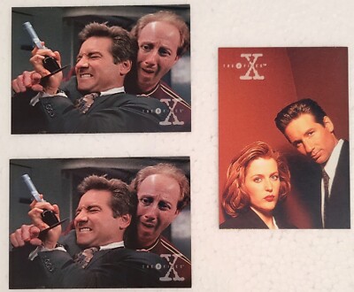 1996 Topps X-Files Mulder & Scully Super Premium Promo Cards P1 & (2 ...