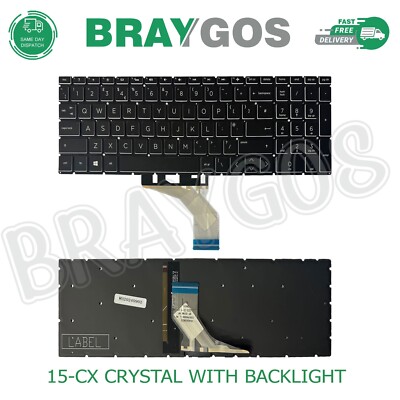 For HP Pavilion Gaming 15-ec 15-ec0000na UK Laptop Keyboard + Backlight ...