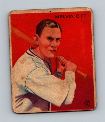 1933 Goudey #207 Mel Ott LOW GRADE (pin hole, MK) Baseball Card | eBay