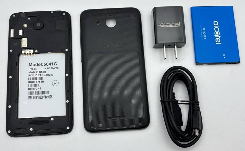 Alcatel Tetra 5041C Android Smartphone 5" LCD 5MP 16GB Bluetooth 4G LTE ...