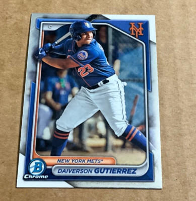 2024 Bowman Chrome BCP-59 Daiverson Gutierrez New York Mets Baseball ...