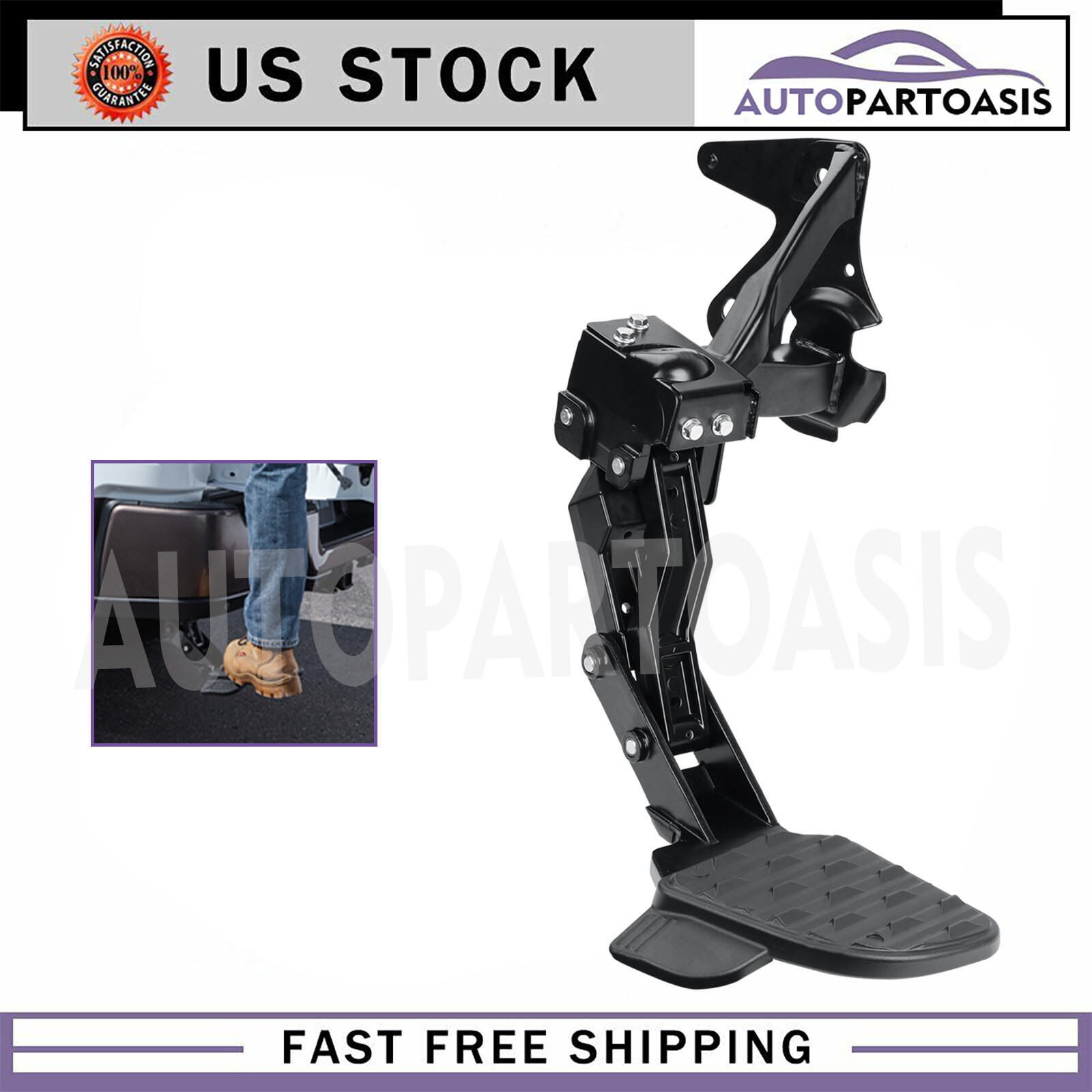 New Rear Bed Step Retractable Bumper Step RAM 1500 82215289AH 2019-2023 ...