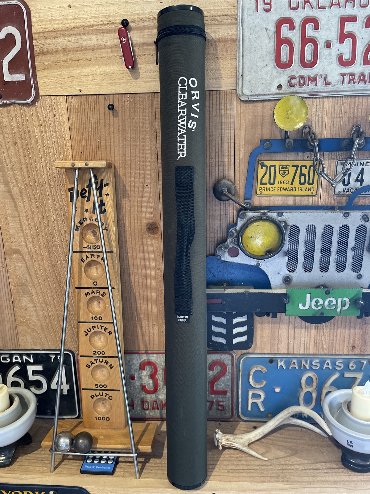 Empty Case only 27” X 2 1/2”Orvis Clearwater Fly Rod Hard Tube Green ...