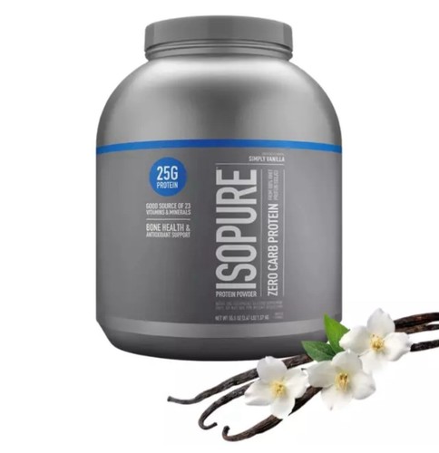 Isopure Zero Carb Whey Protein Isolate Creamy Vanilla – 25g Protein – 3 ...