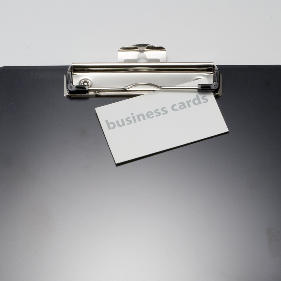 Recycled Clipboard Black Hardboard Writing Pad Low Profile Clip Office ...