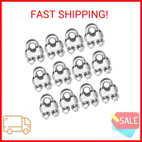 1/4 Inch 6mm Wire Rope Clamps Clip 304 Stainless Steel Cable Clip ...