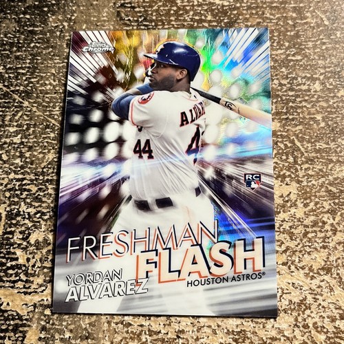 2020 Topps Chrome Yordan Alvarez Rookie Freshman Flash Insert Astros # ...