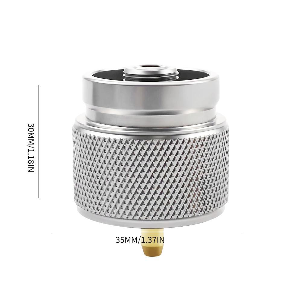 Camping Stove Adapter Split Stove Gas Adapter Converters for BBQ (Grey ...