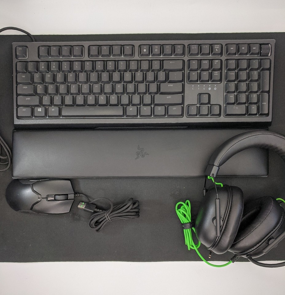 Razer All-Star Gaming Bundle Keyboard + Mouse + Pad + Headset+ Mat ...