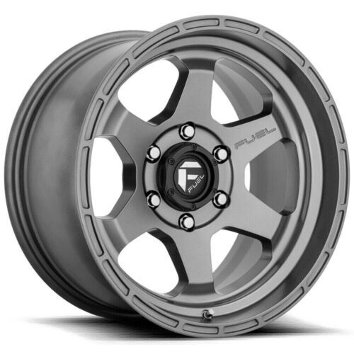 4-Fuel D665 Shok 17x9 6x5.5" -12mm Gunmetal Wheels Rims 17" Inch | eBay