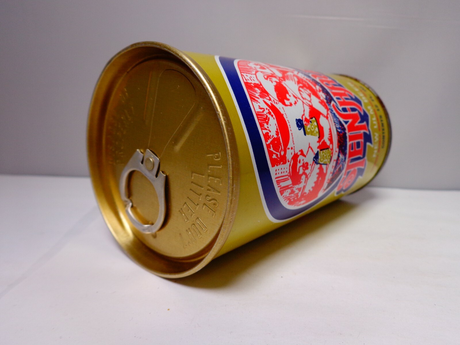 STEIN HAUS NEW ULM BEER STRAIGHT STEEL PULL TAB BEER CAN #127-9 SCHELL ...