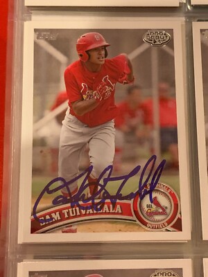 SAM TUIVAILALA AUTOGRAPHED SIGNED 2011 TOPPS PRO DEBUT CARD CARDINALS ...