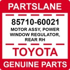 85710-60021 Toyota OEM Genuine MOTOR ASSY, POWER WINDOW REGULATOR, REAR ...
