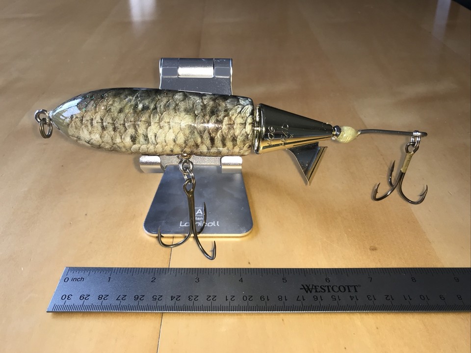 2.5oz Hog Head Custom Topwater Muskie Surface Prop Lure Rare Sucker ...