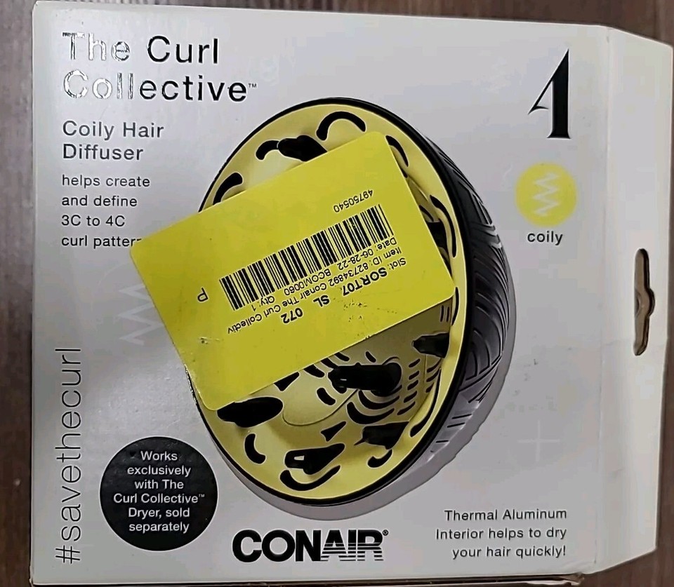 Conair The Curl Collective Could Hair Diffuser 4Coily 3c To 4c Curl ...
