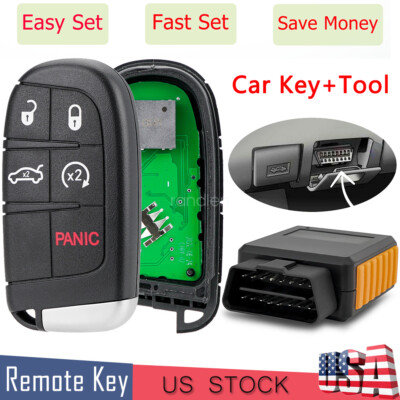 5Button Remote Start Car Key Fob Programming Tool for Dodge Charger ...