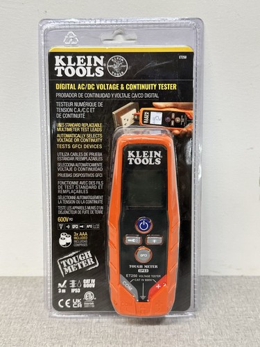 Klein Tools ET250 Voltage/Continuity Tester - Orange 92644690372 | eBay