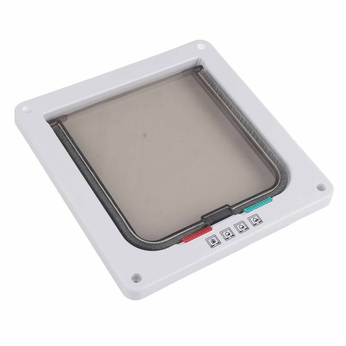 Size S 4 Way Lockable Pet Cat Small Dog Flap Door For Pet Care HB0 | eBay