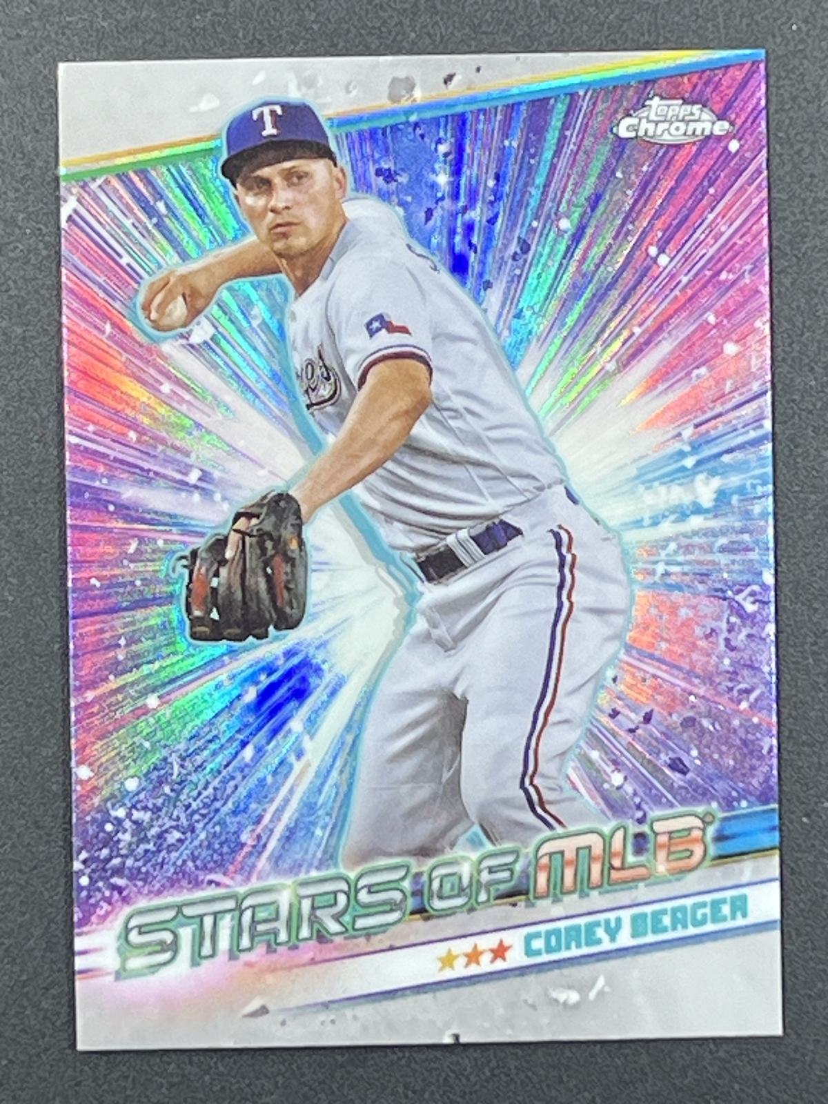 COREY SEAGER 2024 Topps Series 1 #CSMLB-28 Stars of MLB Chrome Rangers ...